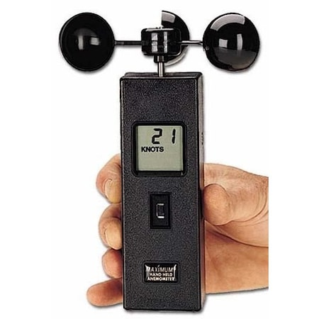 Maximum Weather Instruments Maximum Battery-Powered Digital Handheld Anemometer DIC-3 | Zoro